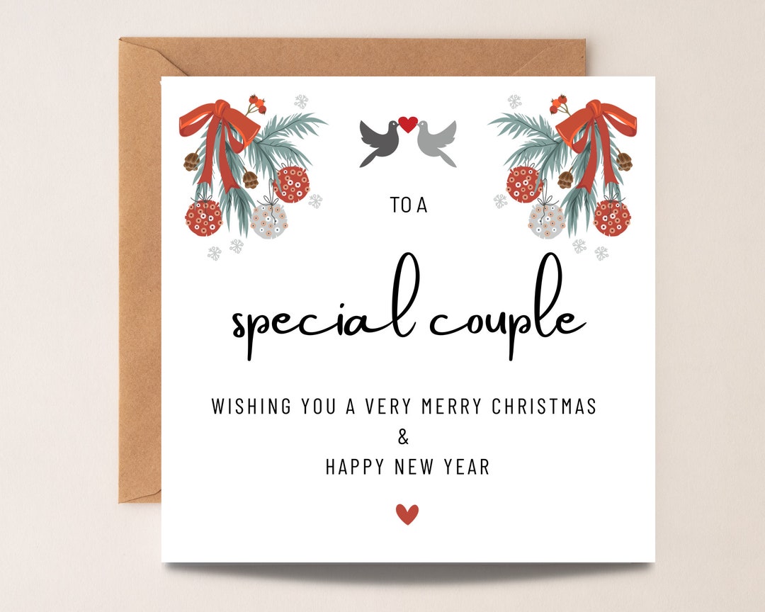 Special Couple Christmas Card, Christmas Card for Couple, Christmas ...
