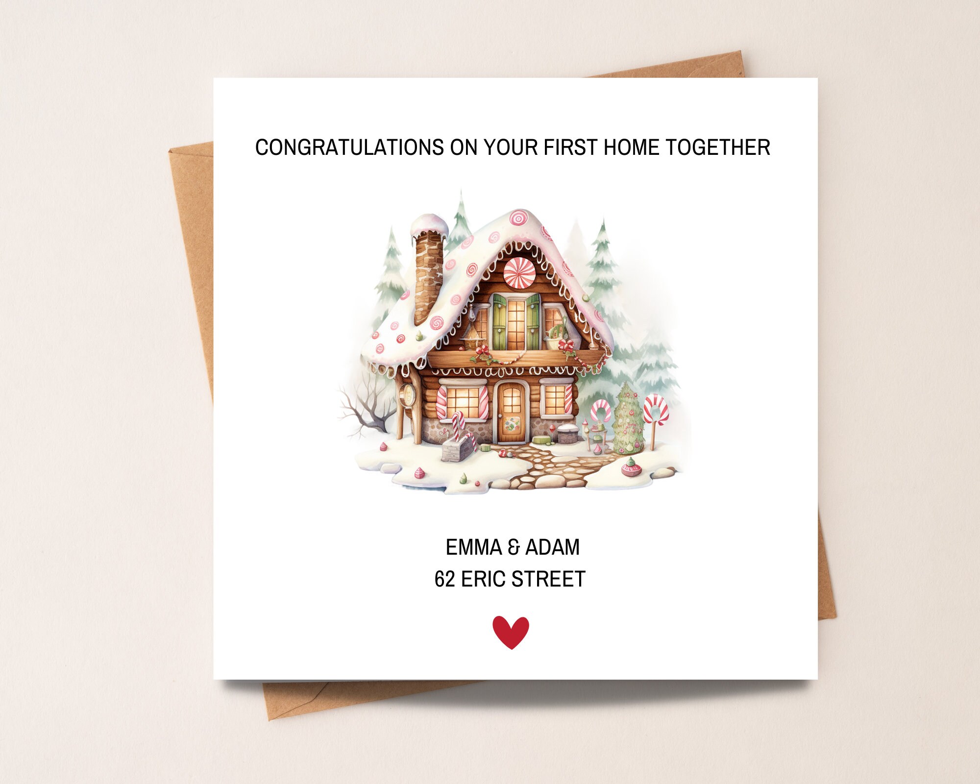 Personalised Congratulations on Your First Home Together Card, Happy ...
