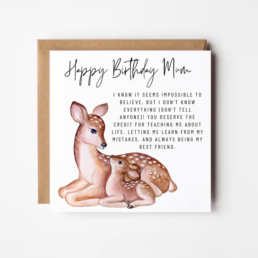 Mum Birthday Card, Poem Birthday Card Mum, Mum Gift, Poem Card ... Mum Birthday Card, Poem Birthday Card Mum, Mum Gift, Poem Card ...