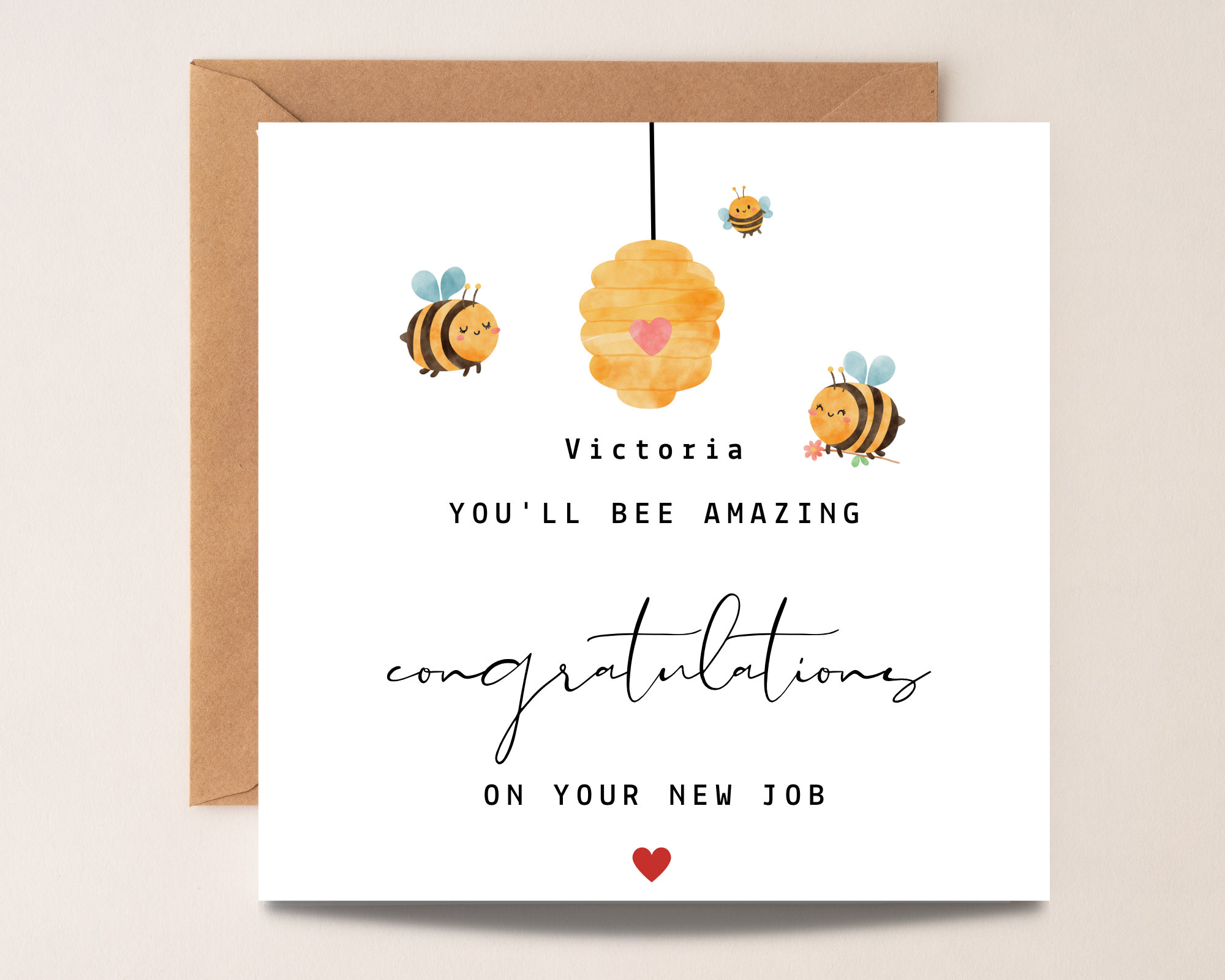 You'll Bee Amazing, Congratulations on Your New Job, Punny New Job Card ...
