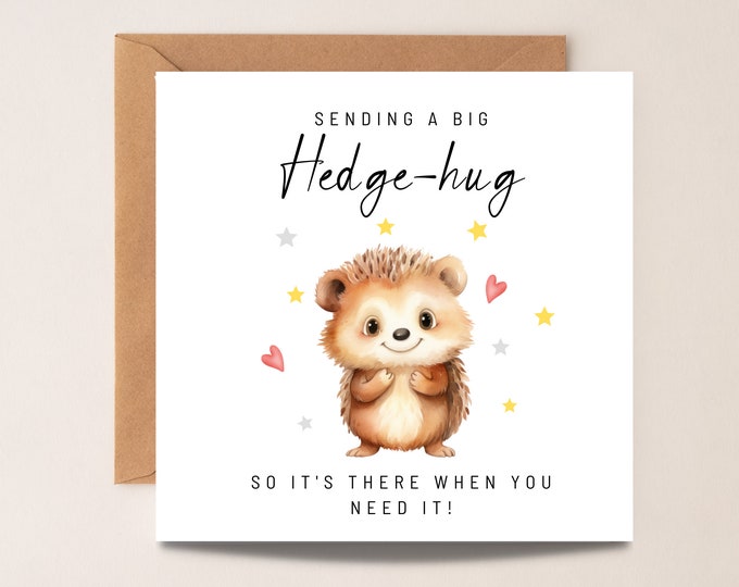 Sending BIG HUGS Card - Etsy UK