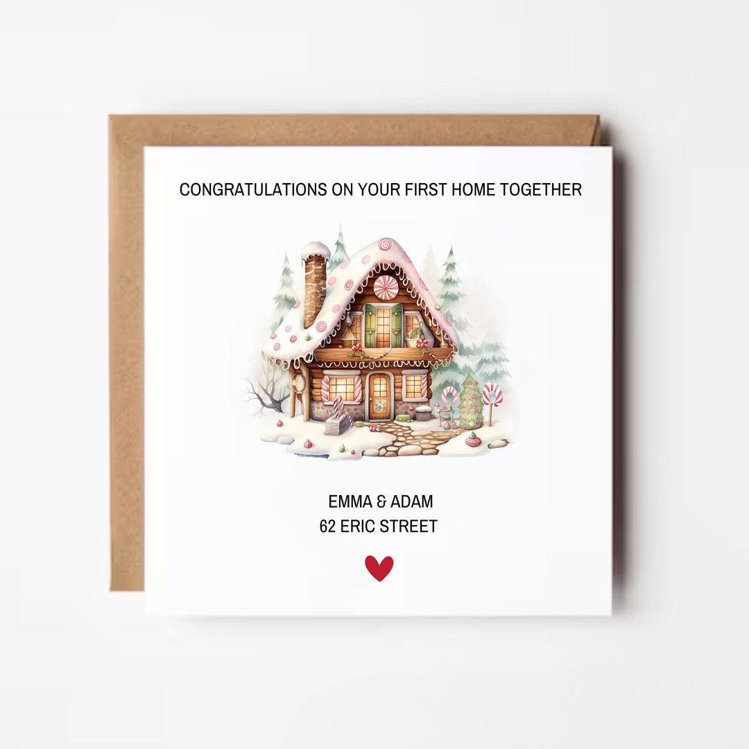Personalised Congratulations on Your First Home Together Card, Happy ...