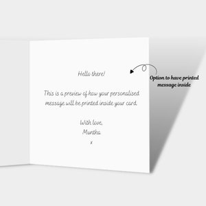 Thank You Card, Thank You Notes, Friend Thank You Card, Personalised ...