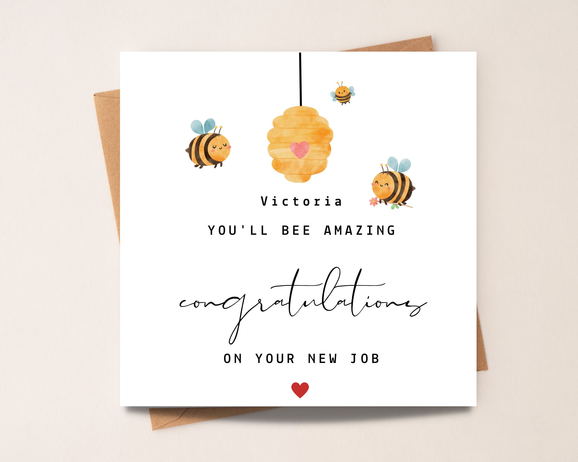 You'll Bee Amazing, Congratulations on Your New Job, Punny New Job Card ...