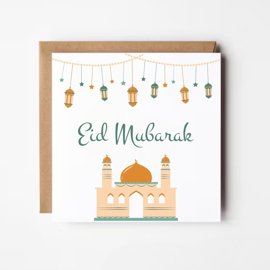 Personalised Eid Card, Happy Eid Card, Eid Ul Fitre, Eid Ul Adha, Eid ...