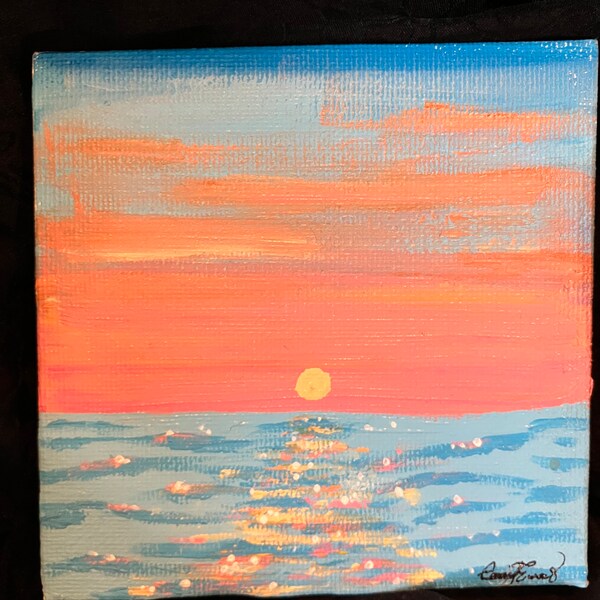 Sunset Painting - Etsy