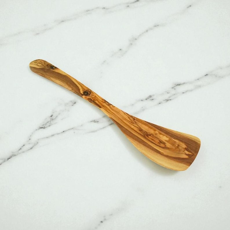 Handmade Olive Wood Spatulas | Cooking Utensil | Nonstick Safe | Rustic ...