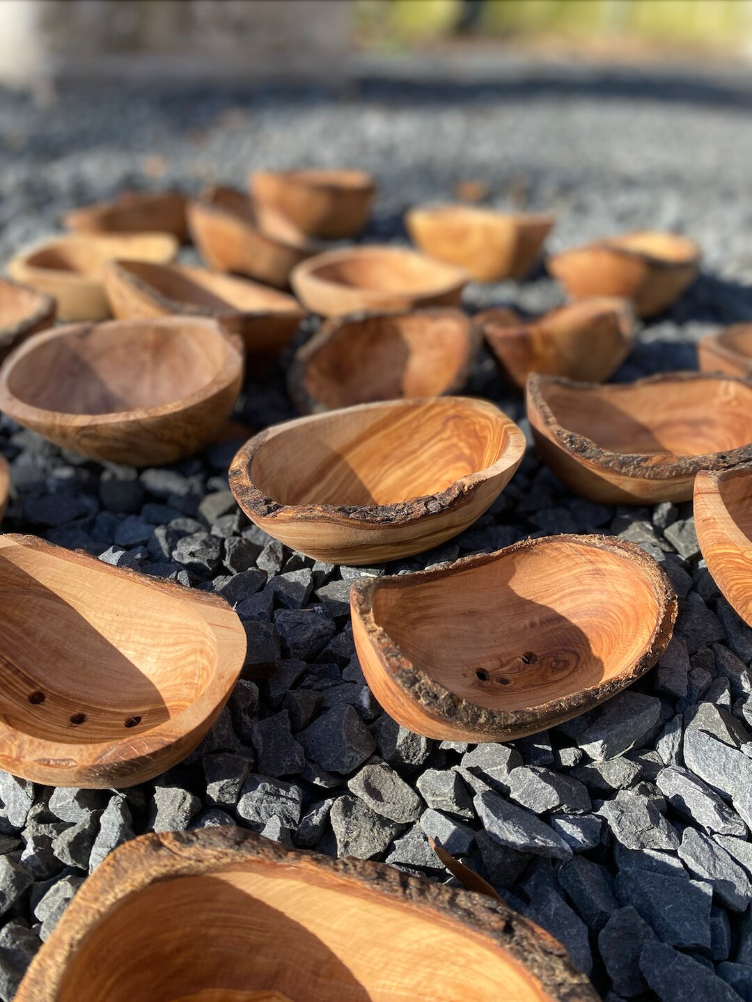 Set of 5 and 10 Rustic Soap Dishes| Bulk Olive Wood Soap Dishes ...