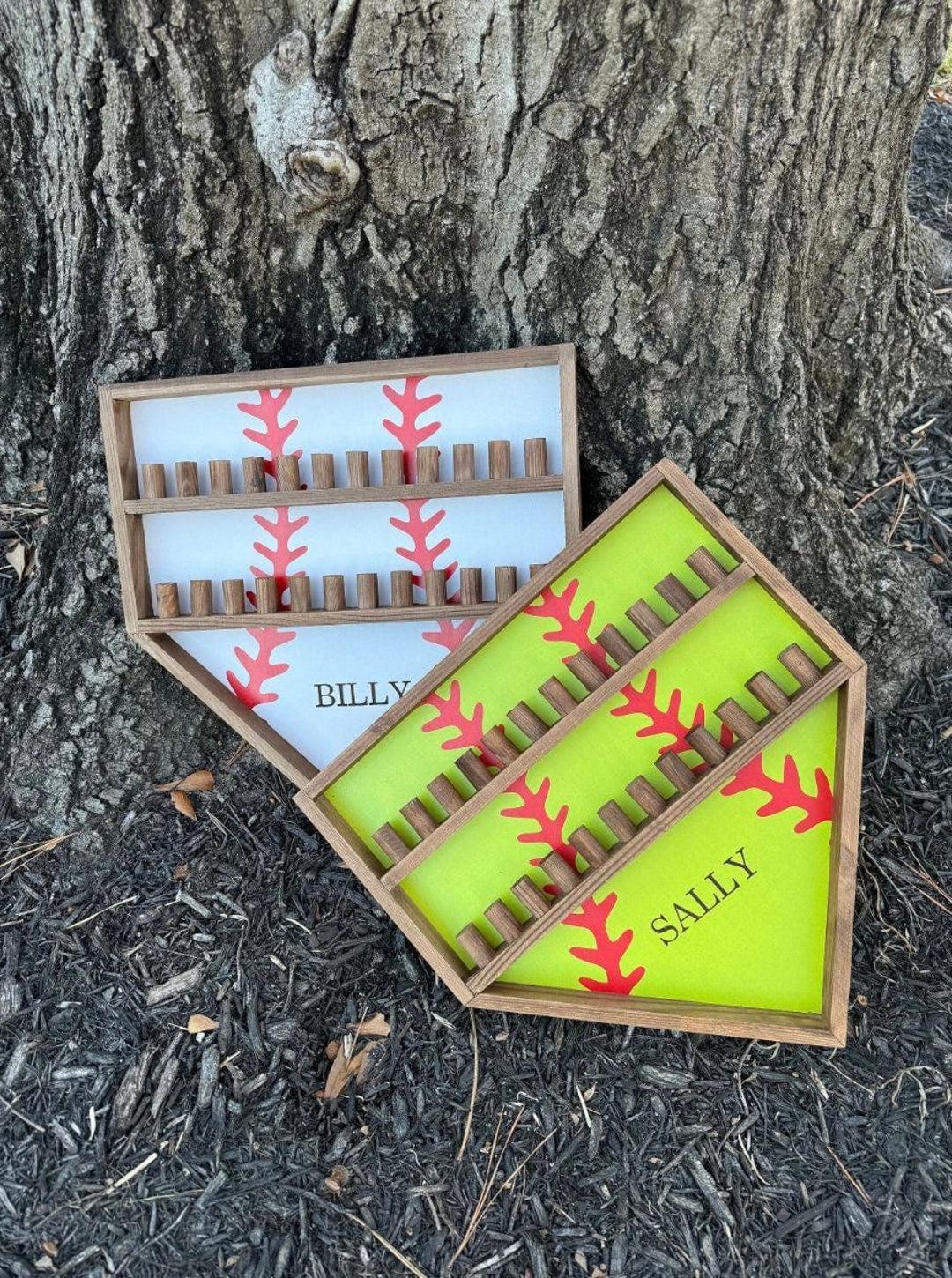 Custom Baseball & Softball Ring Holder Display | Personalized Sports ...