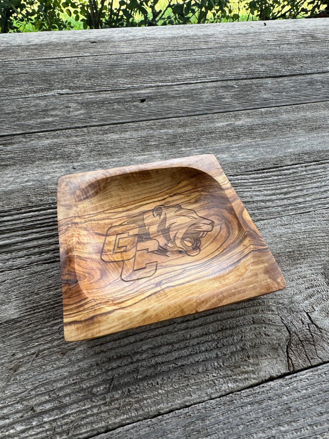 Olive Wood Catch-all Tray| Customizable Wooden Catch-all| Made From ...