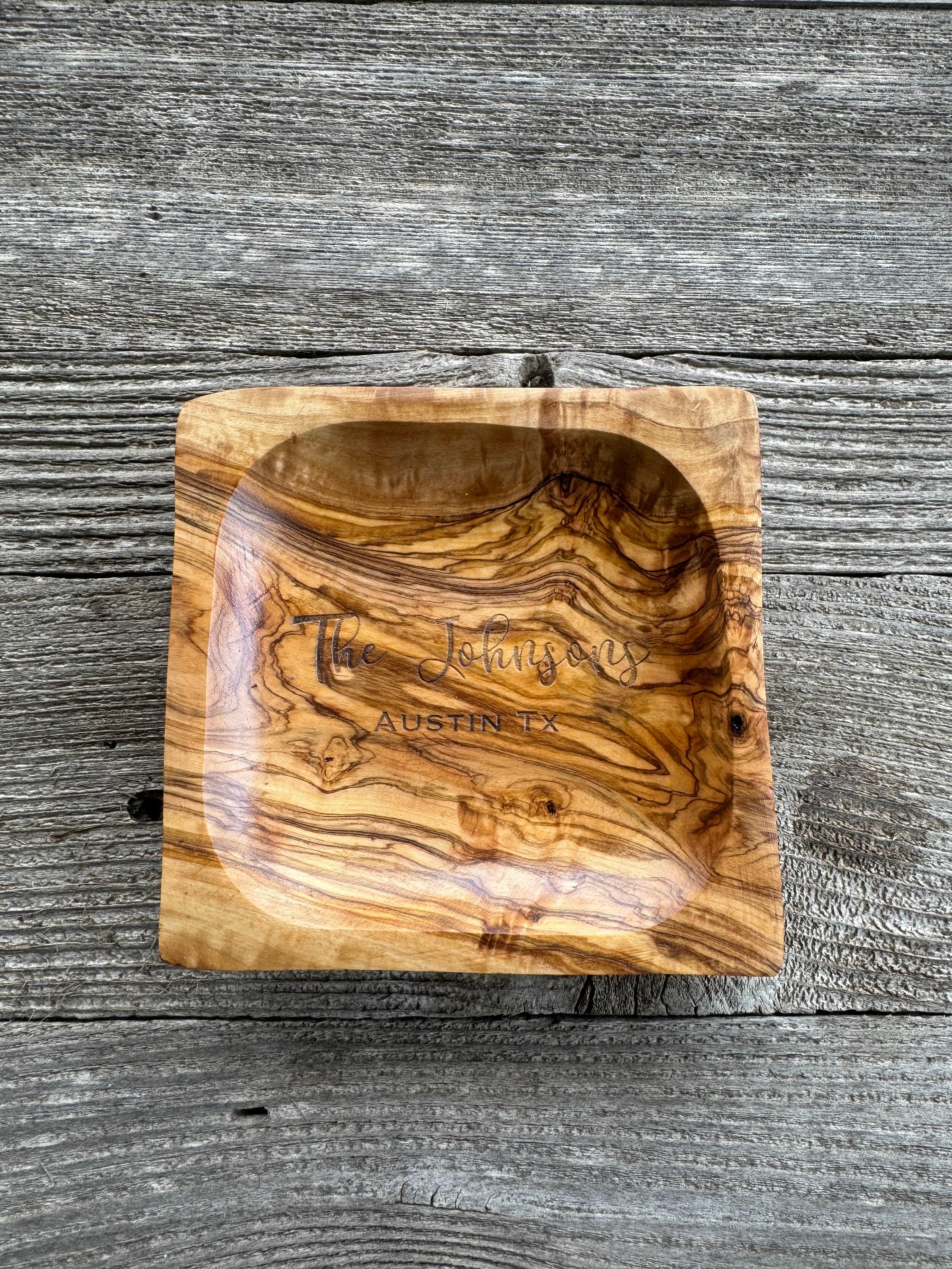 Olive Wood Catch-all Tray| Customizable Wooden Catch-all| Made From ...