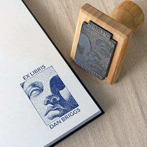 Custom BOOK STAMP With Name - Ex Libris Custom LIBRARY Rubber Stamp ...