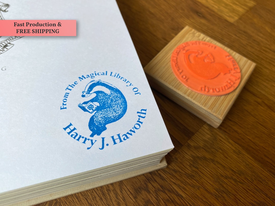 Custom Book Stamp EX LIBRIS Stamp Stamp for Books From the Library of ...