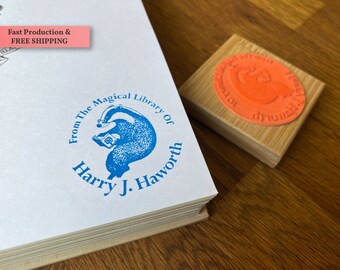 Custom Personalized Cat Book Lover Gift, Custom From the Library of ...