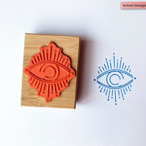 Minimalist Evil Eye Stamp - Evil Eye Polymer Clay Stamp - Boho Magic ...