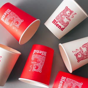 Custom Coffee Cup Business Logo Stamp • Personalized Small & Large ...