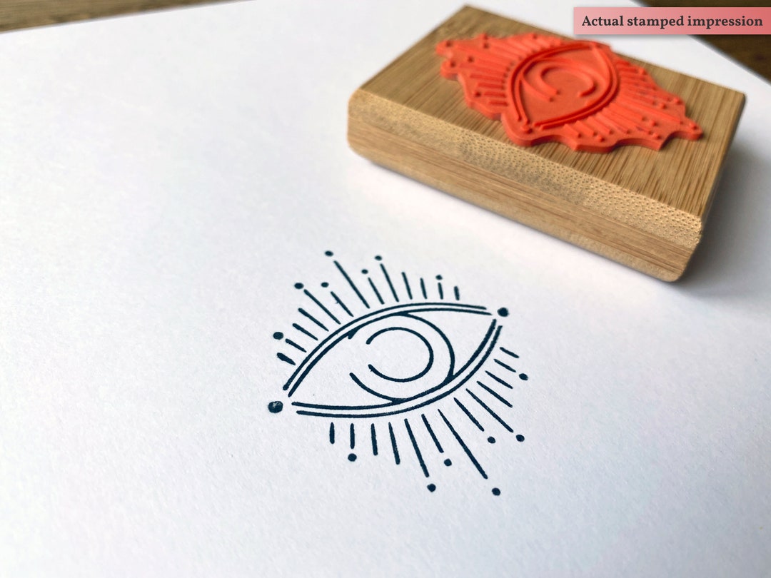 Minimalist Evil Eye Stamp - Evil Eye Polymer Clay Stamp - Boho Magic ...