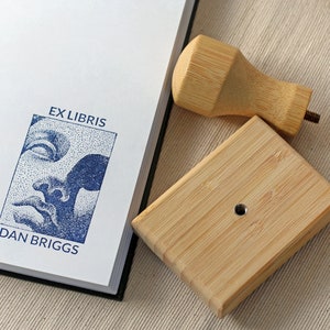 Custom BOOK STAMP With Name - Ex Libris Custom LIBRARY Rubber Stamp ...