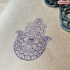 Evil Eye With Triple Moon Symbols Rubber Stamp Esoteric Three Moons ...