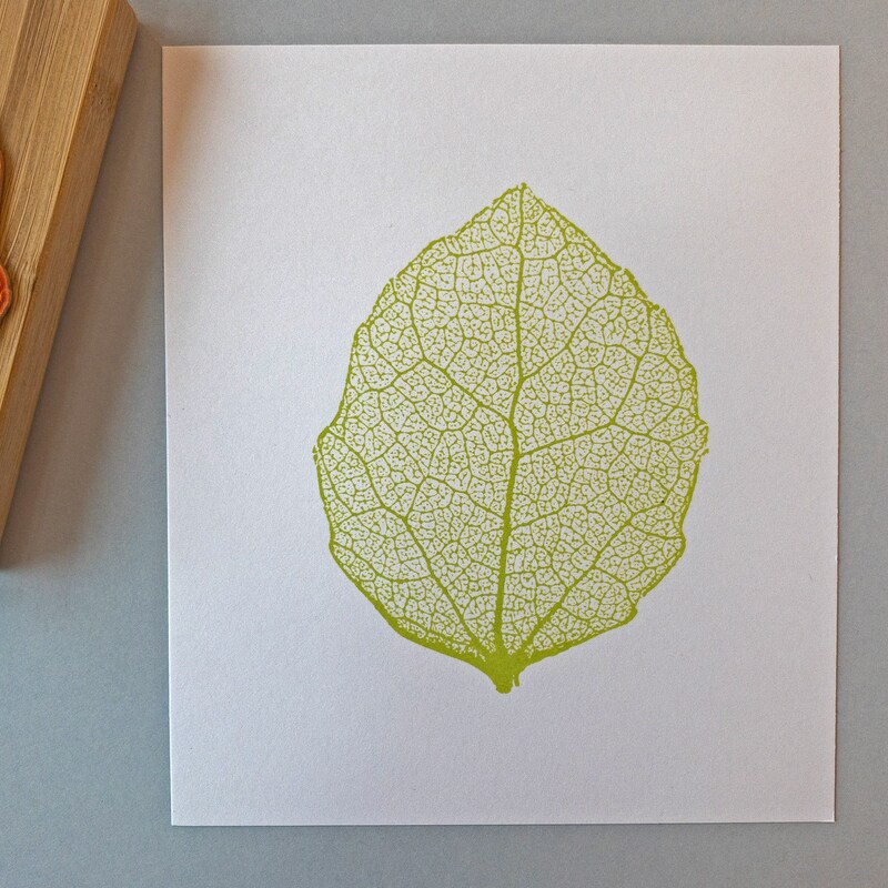 Leaf Rubber Stamp - Etsy