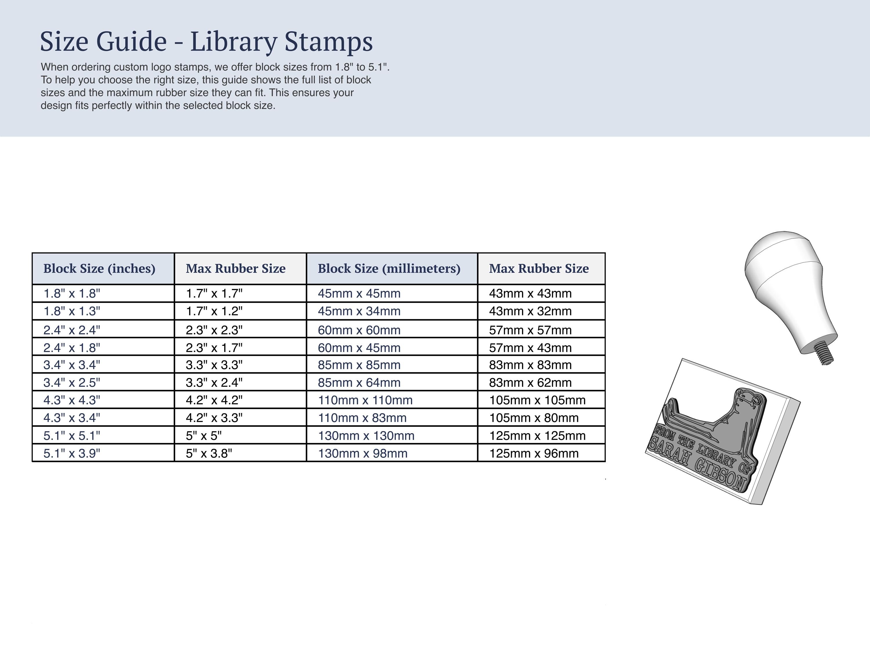 Custom Ex Libris Book Stamp, Family Library Stamp, Personalized Library ...