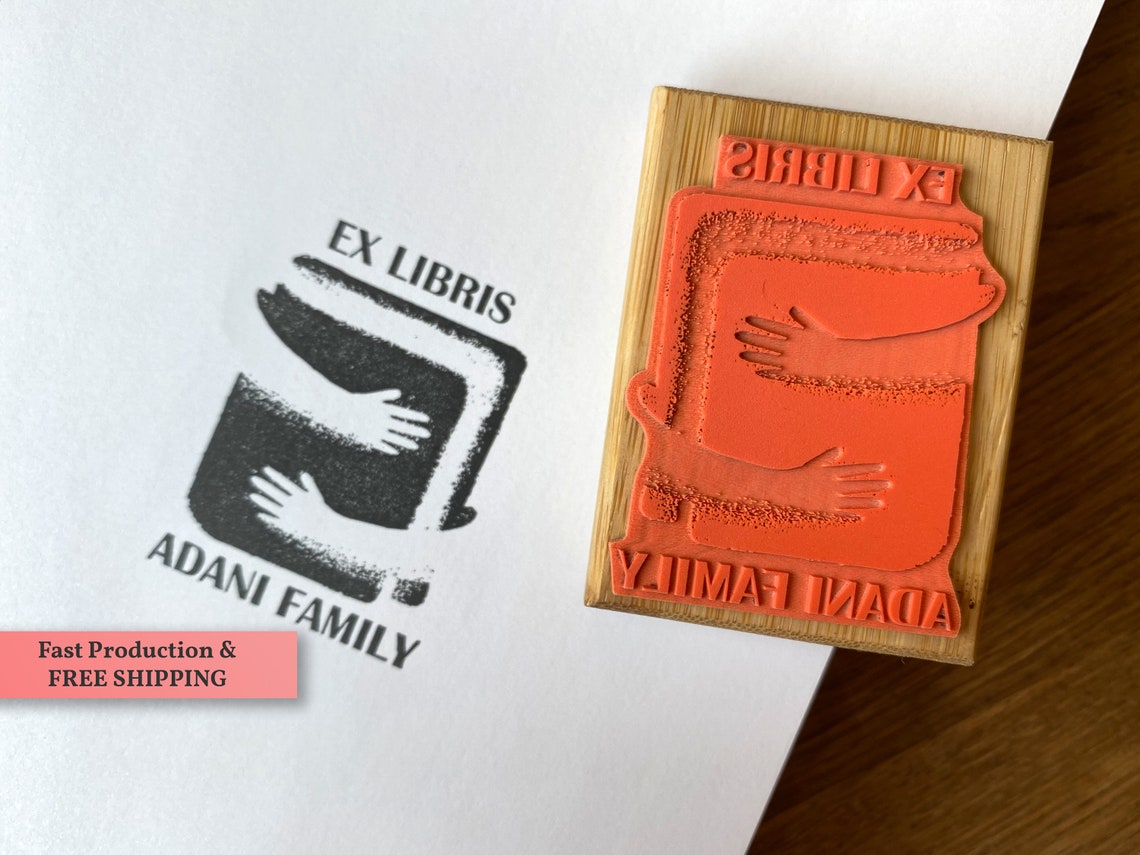 Custom Book Stamp - EX LIBRIS - Book Stamp Personalized With Name ...