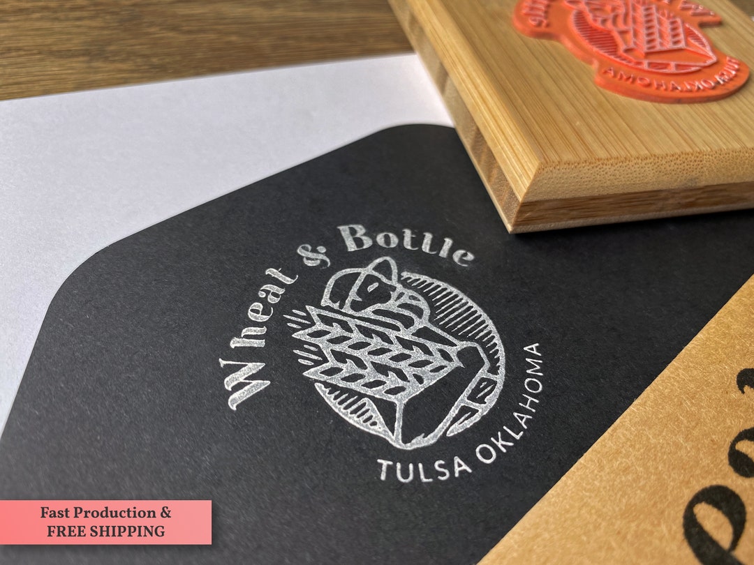 Custom Business Logo Stamp Extra Large Sized Custom Stamps Personalized Name Stamp Small ...