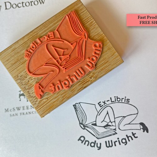EX LIBRIS Custom Book Stamp Personalized Library Stamp - Etsy
