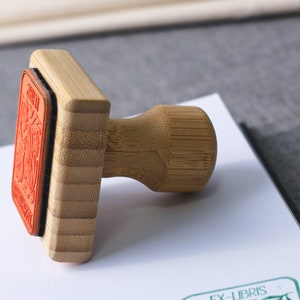 Custom Botanical Print Book Stamp, Vintage Floral Personalized Library ...