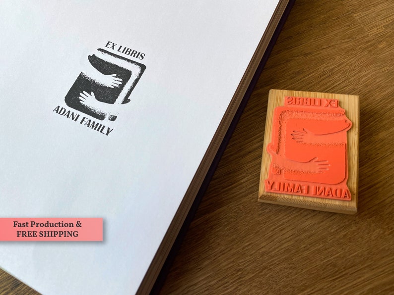 Custom Book Stamp - EX LIBRIS - Book Stamp Personalized With Name ...