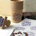 Custom Logo Stamp for Business, Coffee Cup Stamp, Small Business Rubber ...