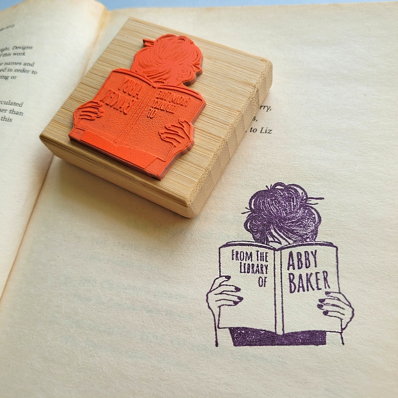 Personalized Book Stamps - Etsy