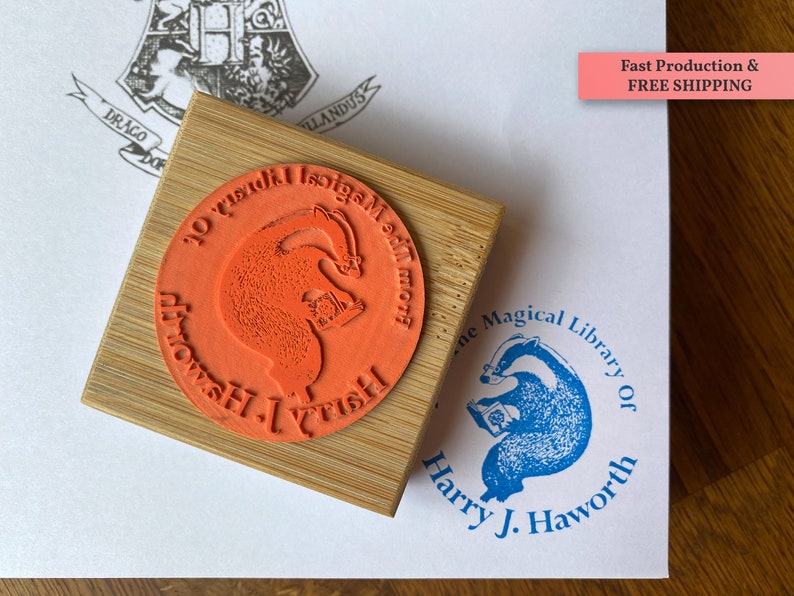 Custom Book Stamp EX LIBRIS Stamp Stamp for Books From - Etsy