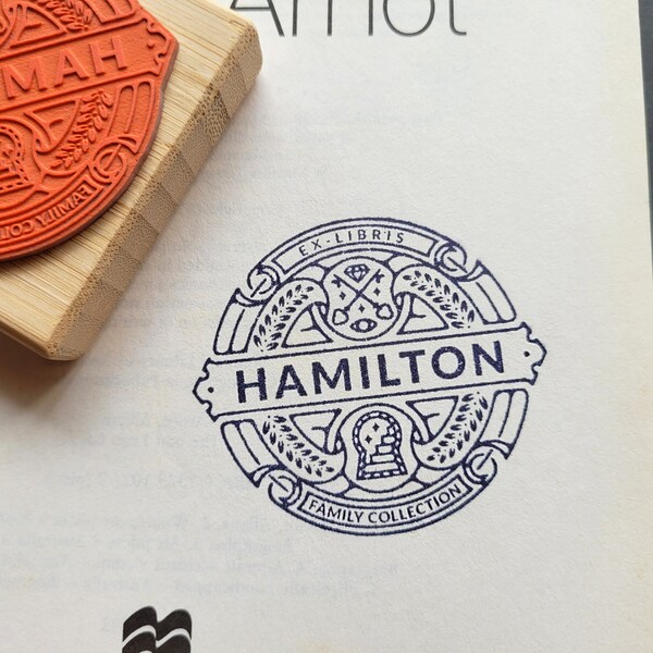Library Stamp - Etsy