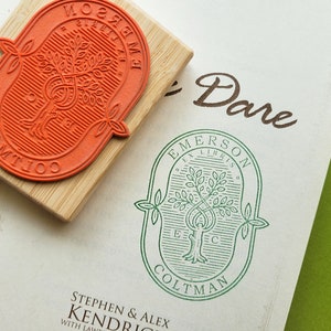 Book Stamp - Vintage Olive Tree Design - Personalized Ex Libris ...