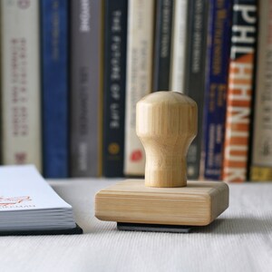 Custom Ex Libris Bee Reading Book Stamp, Personalized Library Rubber ...