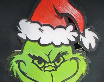The Grinch Ornament/keychain 3D Print STL File - Etsy