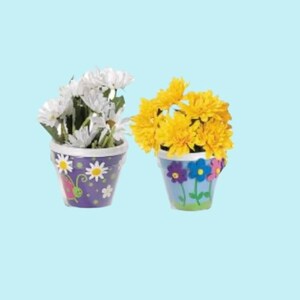 DIY Flower Pots (set of 2) - Kids Flower Pots - Kids DIY Projects - Etsy
