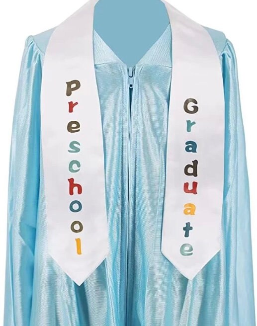 DIY Graduation Stole White Satin Polyester Sublimation Blanks Stole ...