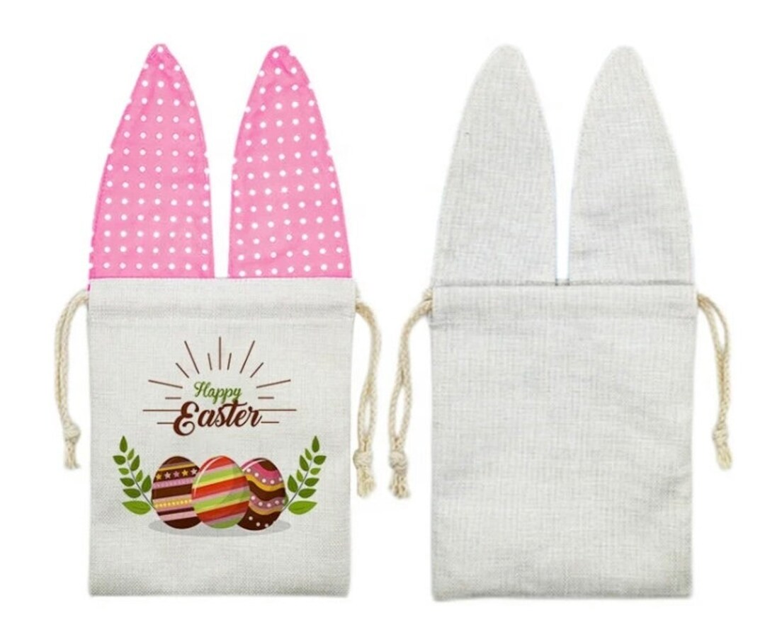 Sublimation Blank Easter Bunny Bags (set of 2). DIY Easter Bunny Bags ...