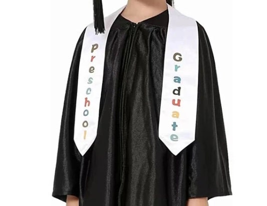 DIY Graduation Stole White Satin Polyester Sublimation Blanks Stole ...
