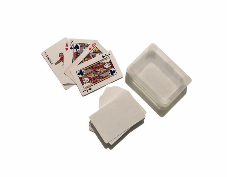 DIY Playing Cards W/box Sublimation Decorate Create Blank - Etsy