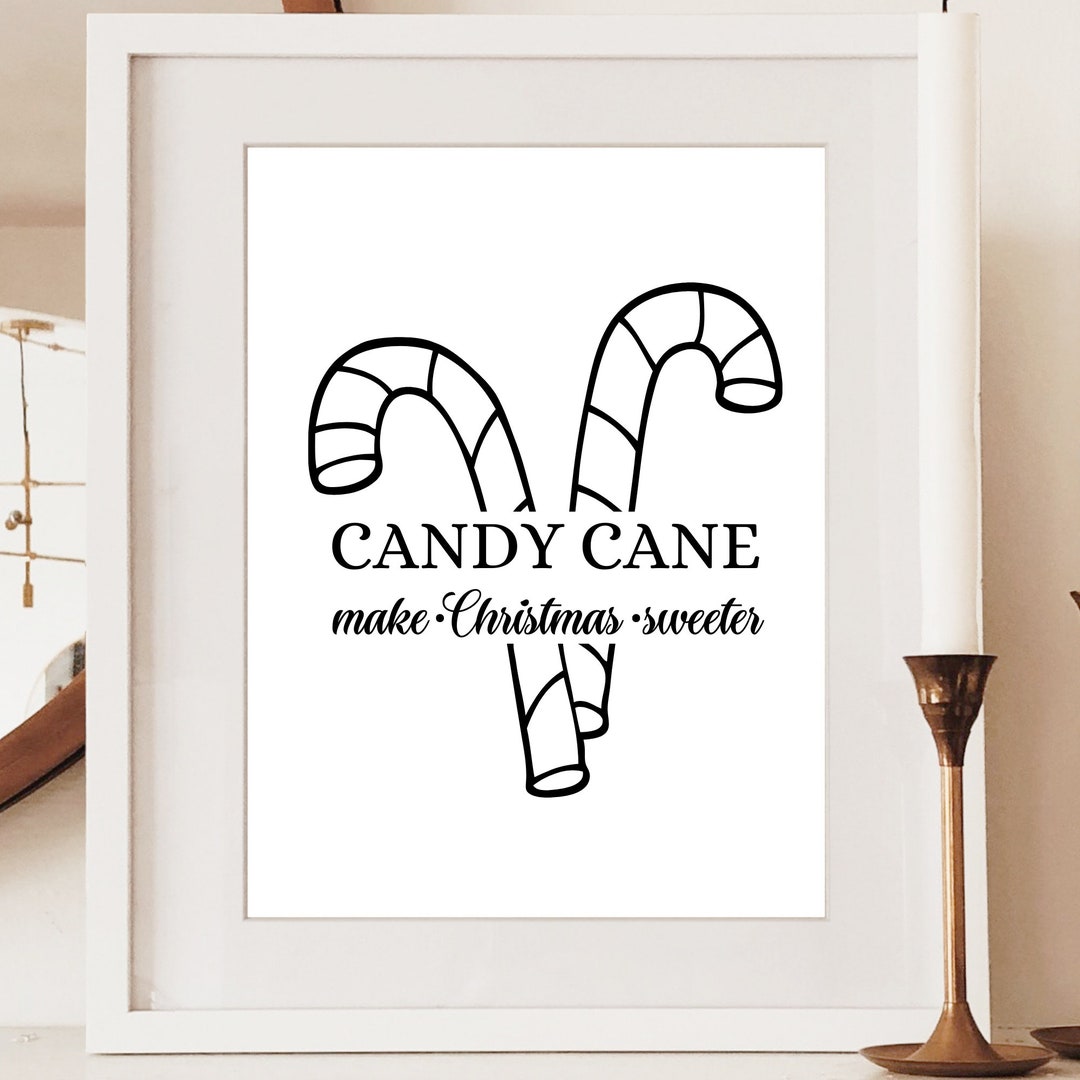 Poster A4 candy Cane - Etsy