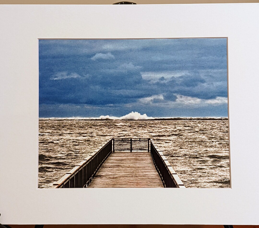 Winter Storm Over the Lake - Etsy