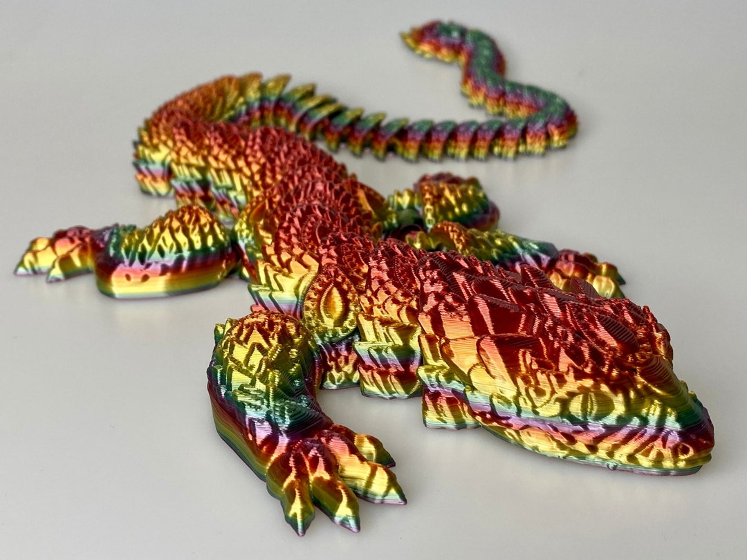 Jeweled Lizard Dragon - 3D Printed, Articulated (TT3D Original ...