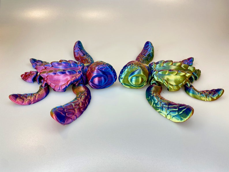 Baby Turtle Dragon 3D Printed Articulated TT3D Original - Etsy