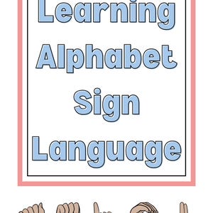 Sign Language Alphabet Posters / Flashcards | Soft Pastel Style - Etsy