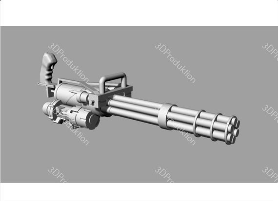 T-800 Terminator M134 Minigun STL File Printable | Etsy