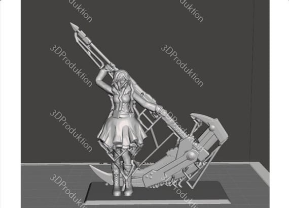 Ruby Rose From RWBY STL File Printable 3D Printing | Etsy Australia