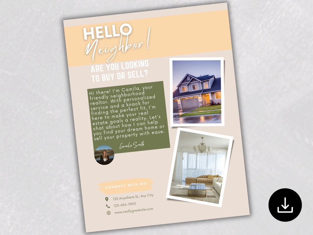 Realtor Prospecting Flyer, Real Estate Custom Template, New Agent Flyer ...